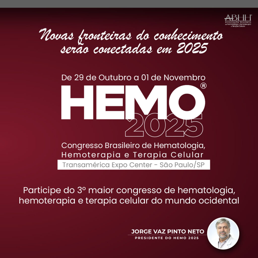 29/10 a 01/11 – Congresso Brasileiro de Hematologia, Hemoterapia e ...